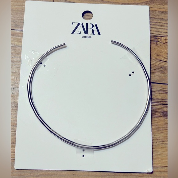 Zara | Jewelry | Nwt Zara Silver Tone Choker Necklace | Poshmark